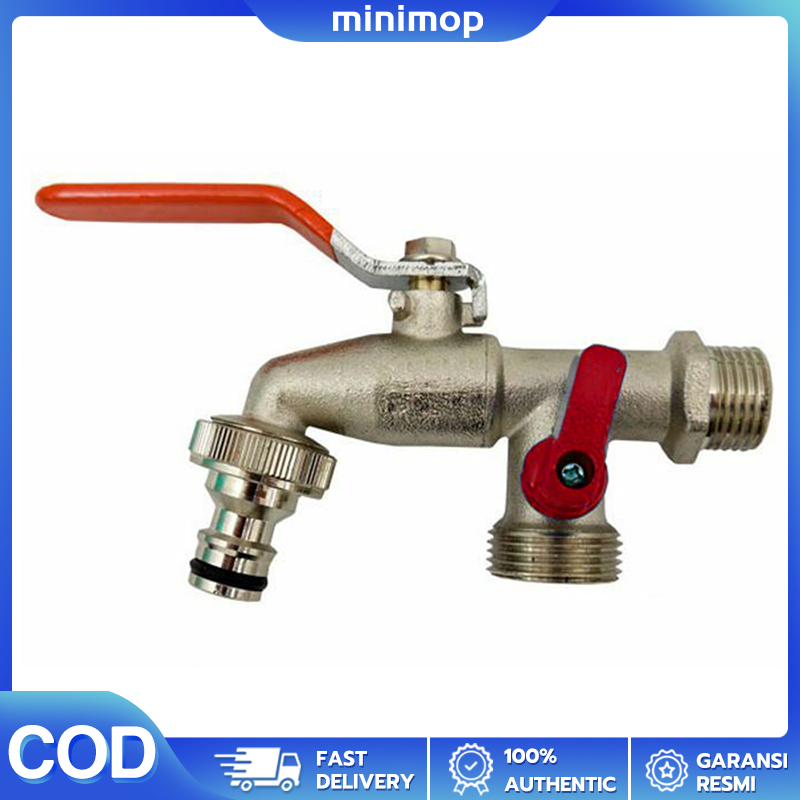 Faucet Brass 1/2'' Threaded Connection, Dual Outlet Spout ...