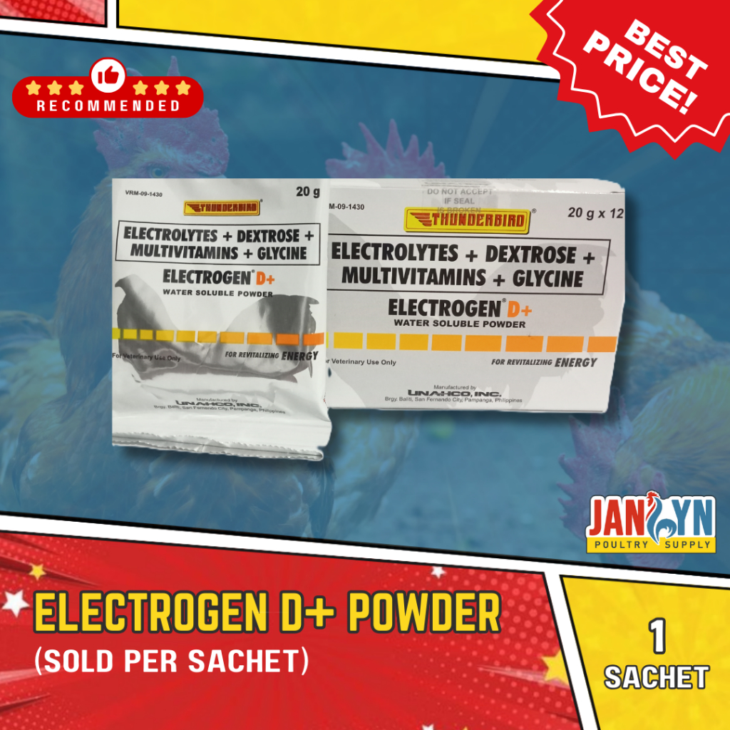 Electrogen D+ 20 Grams per Sachet Water Soluble Powder | Shopee Philippines