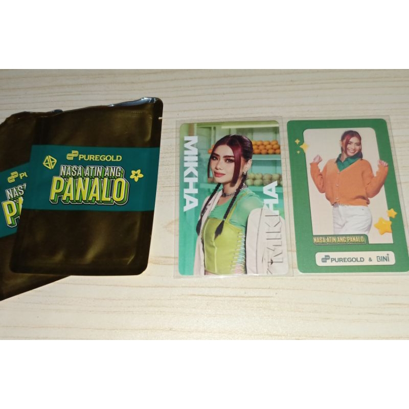 BINI PUREGOLD OFFICIAL PHOTOCARDS MIKHA LIMITED EDITION | Shopee ...