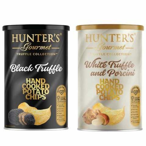 Hunter's Gourmet Truffle Collection Hand Cooked Potato Chips 150g in 2 ...