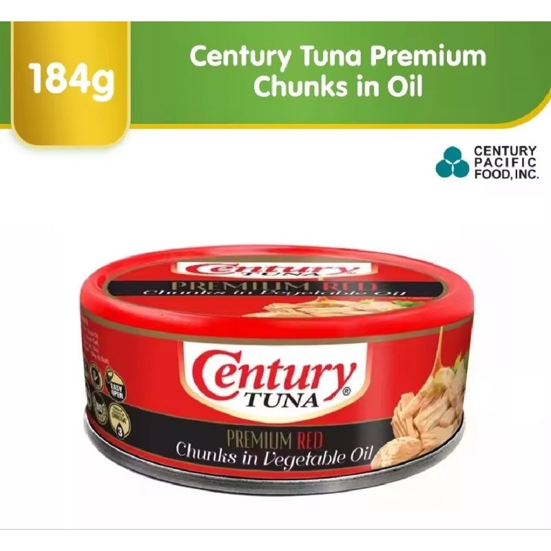 Century Tuna Chunks in Oil 184g | Shopee Philippines