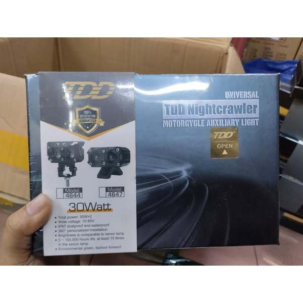 TDD NIGHT CRAWLER 4726 MINI DRIVING LIGHT V8 30W CREE | Shopee Philippines