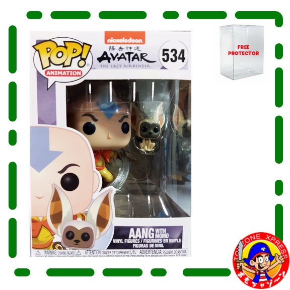 Avatar: The Last Airbender Aang with Momo Pop! Vinyl (#534) Sold by ...