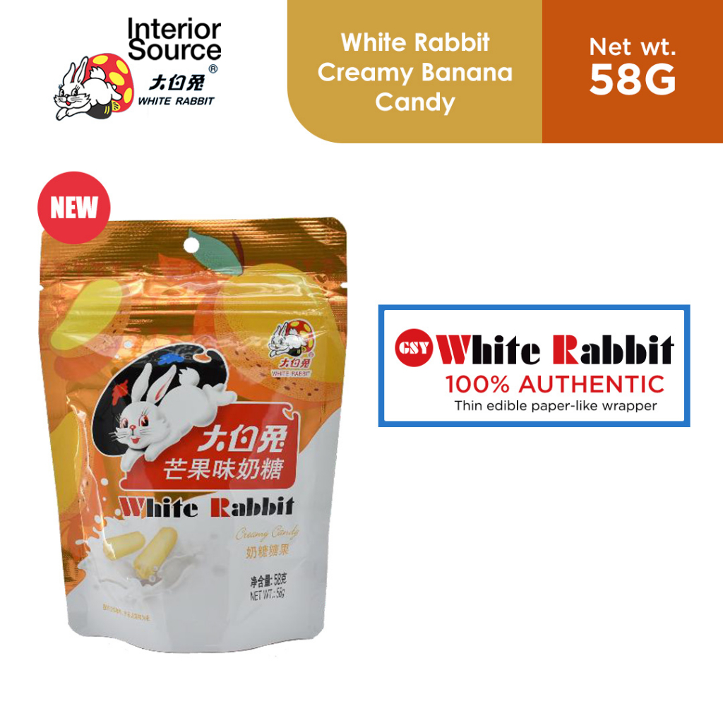 White Rabbit Mango Flavor Creamy Candy - 100% Original 58g | Shopee ...