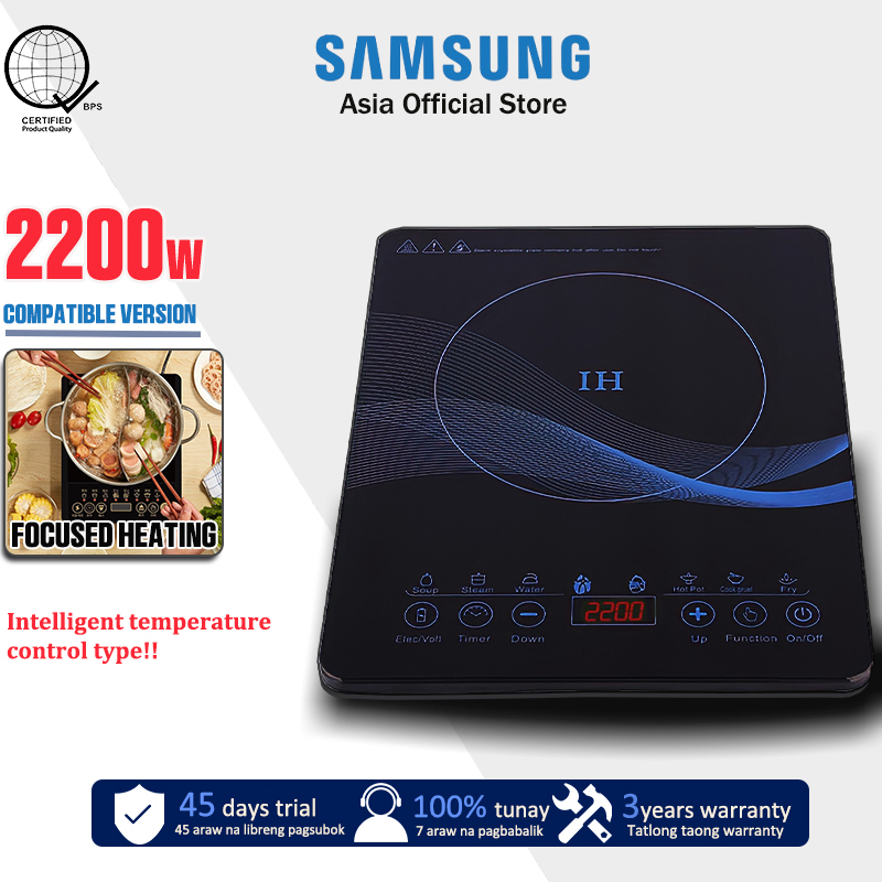 【3 Years Warranty】 Induction Inverter Cooker 2200W Touch Screen Version ...
