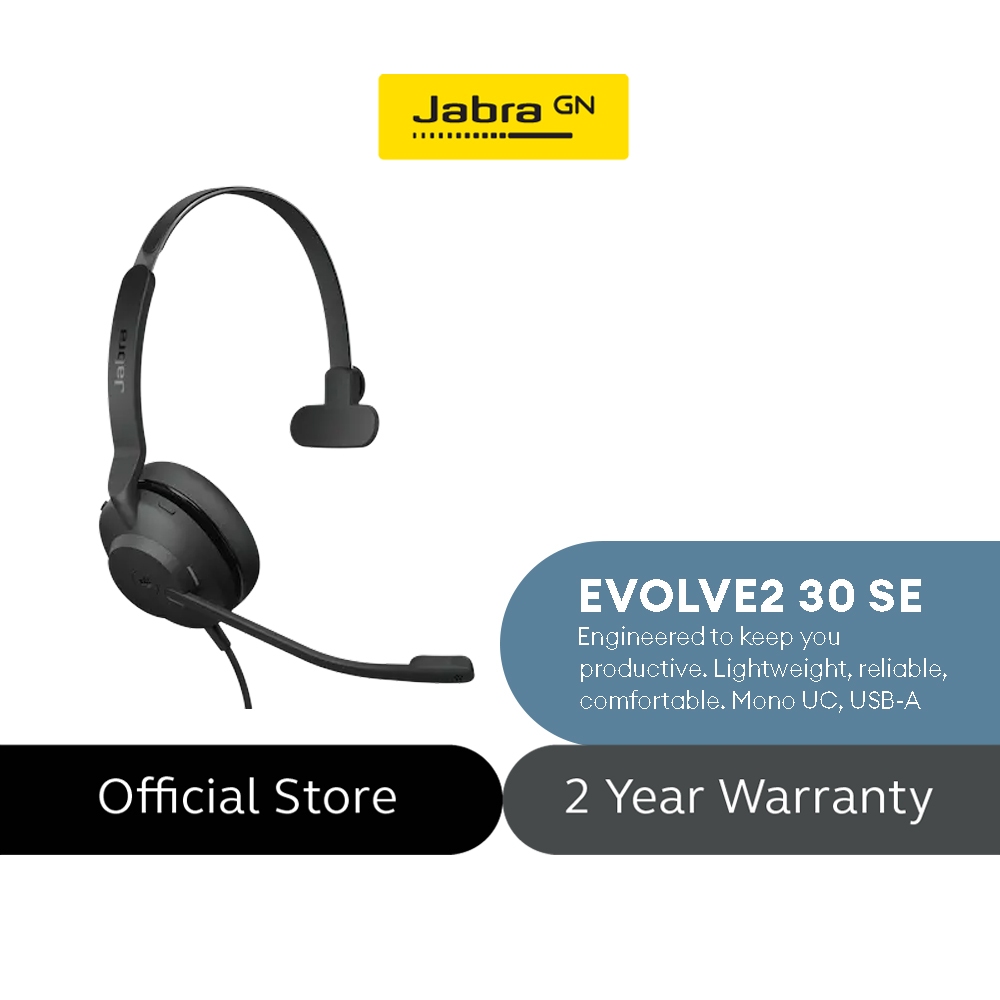 Jabra Evolve2 30 SE Mono USB-A Noise-Cancelling Headset - Features 2 ...