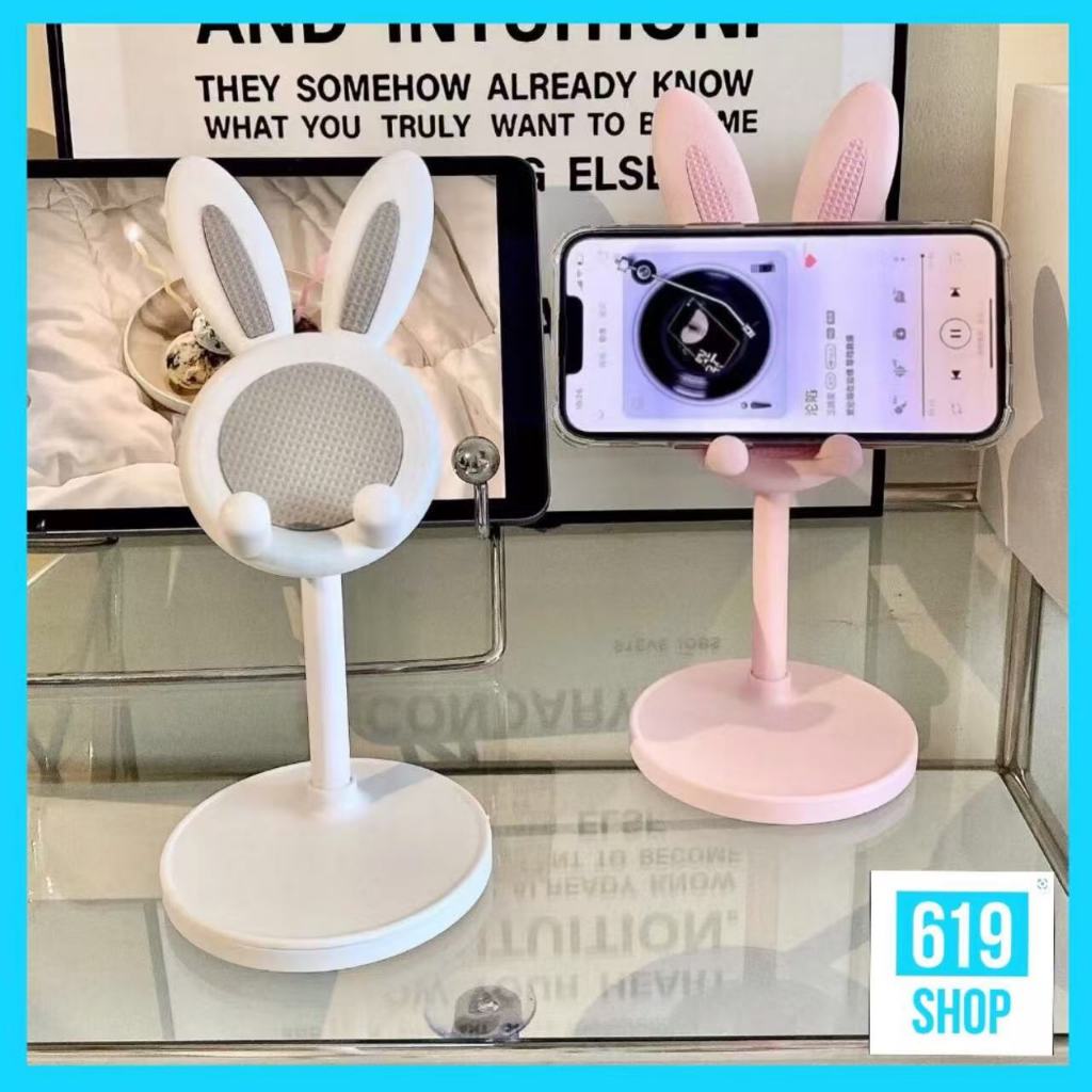 Lucky Cute Bunny Phone Stand Angle Height Adjustable Cell Phone Stand ...
