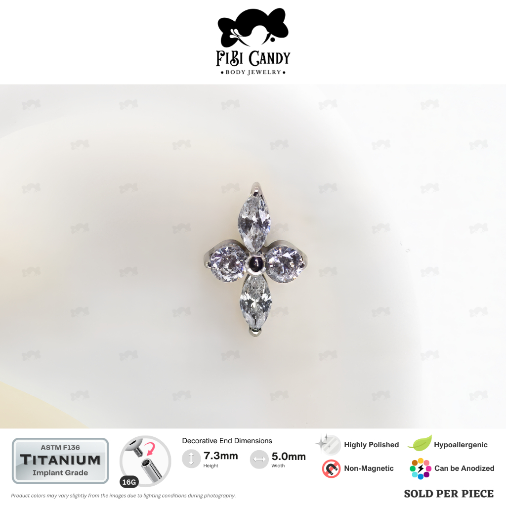 FiBiCandy ITL0231 Yukino 16G ASTM F136 Implant Grade Titanium Piercing ...