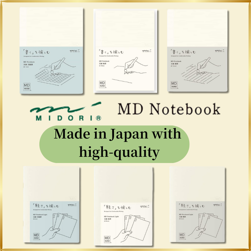 DESIGNPHIL Midori Note MD Notebook (A5/A6) Grid A DESIGNPHIL | Shopee Philippines