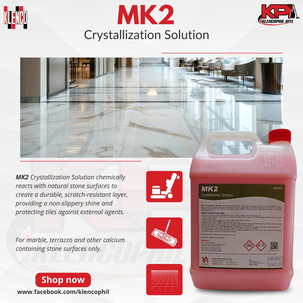 Klenco MK2 Crystallization Solution Stone Care Cleaning Chemical Marble ...