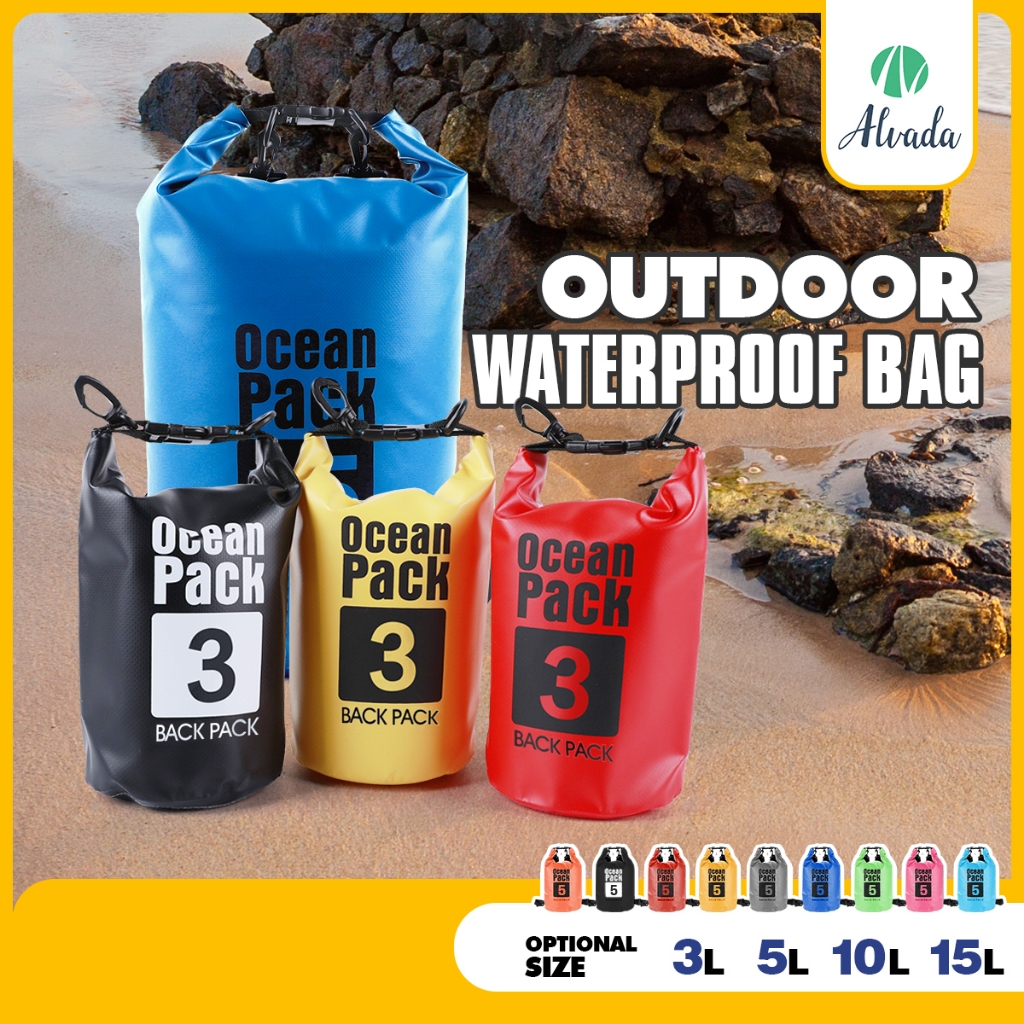 Ocean Pack Waterproof Dry Aqua Bag Outdoor Swimming Sling Shoulder ...