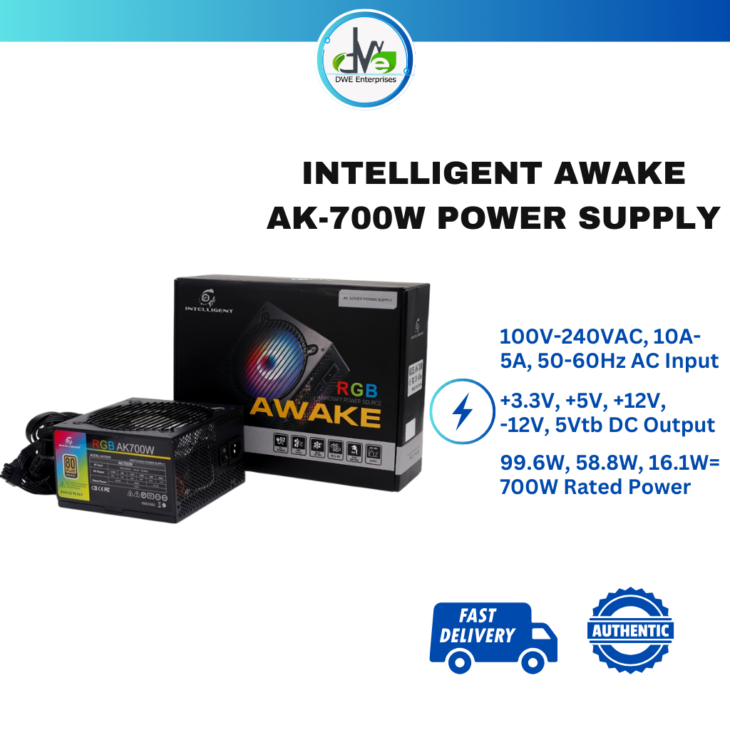 INTELLIGENT RGB AWAKE AK-700W POWER SUPPLY UNIT | Shopee Philippines