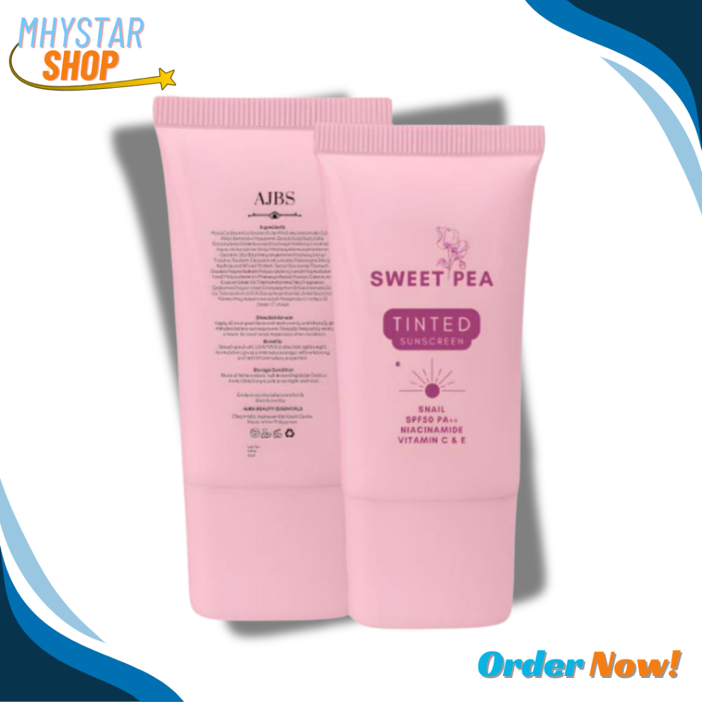 ORIGINAL AND VERY LIGHTWEIGHT SWEET PEA TINTED SUNSCREEN | Shopee ...