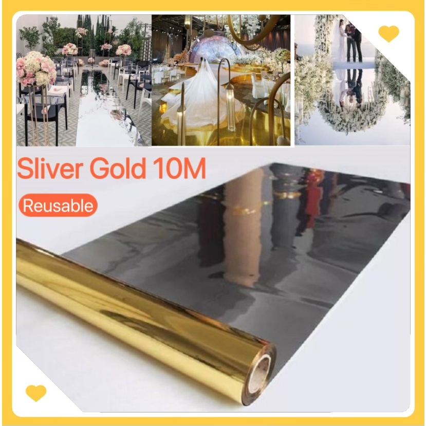 10M Wedding Mirror Carpet Wedding Decoration Room Stage Arrangement ...