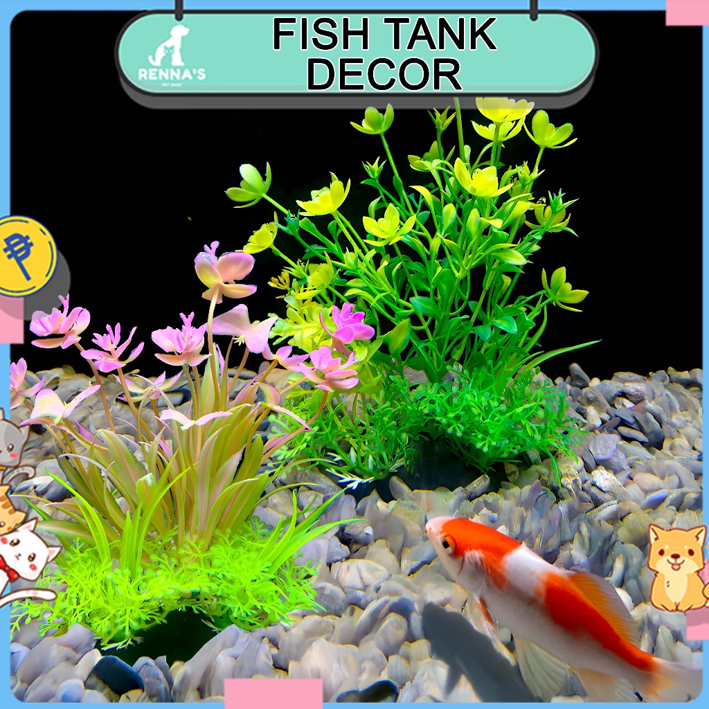 Renna's Aquatic Plants Aquarium Plastic Artificial Aquatic Plants Non ...