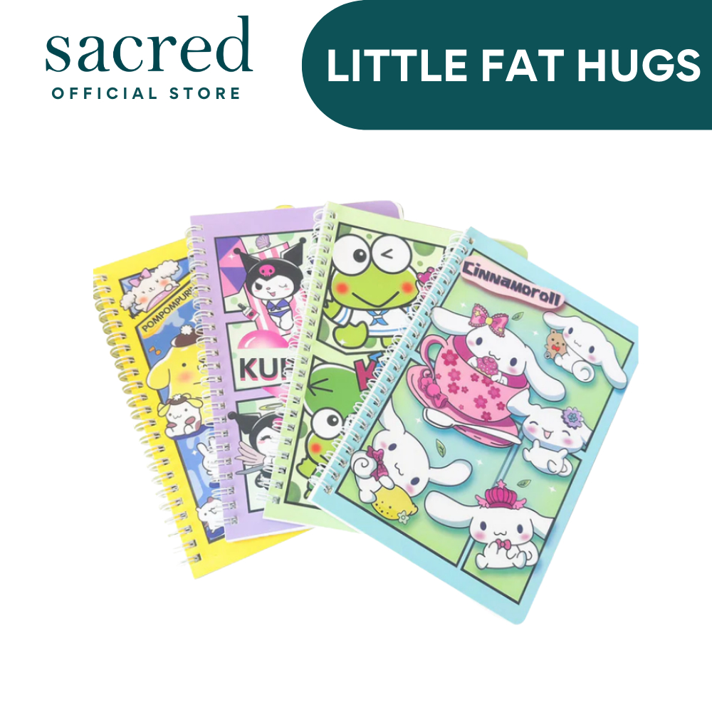 Little Fat Hugs Sanrio Spiral Notebook 4s | Shopee Philippines