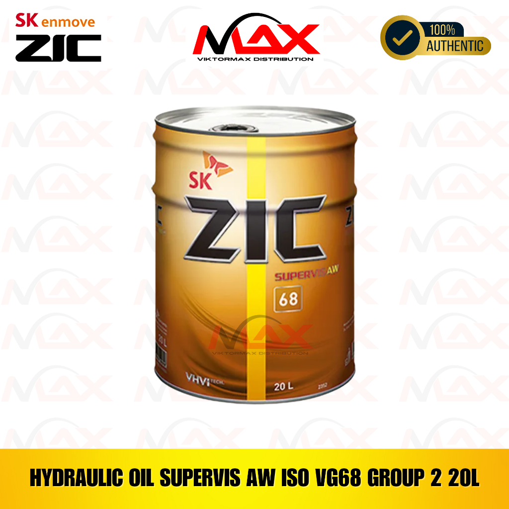 SK ZIC Hydraulic Oil Supervis AW ISO VG68 Group 2 20L | Shopee Philippines