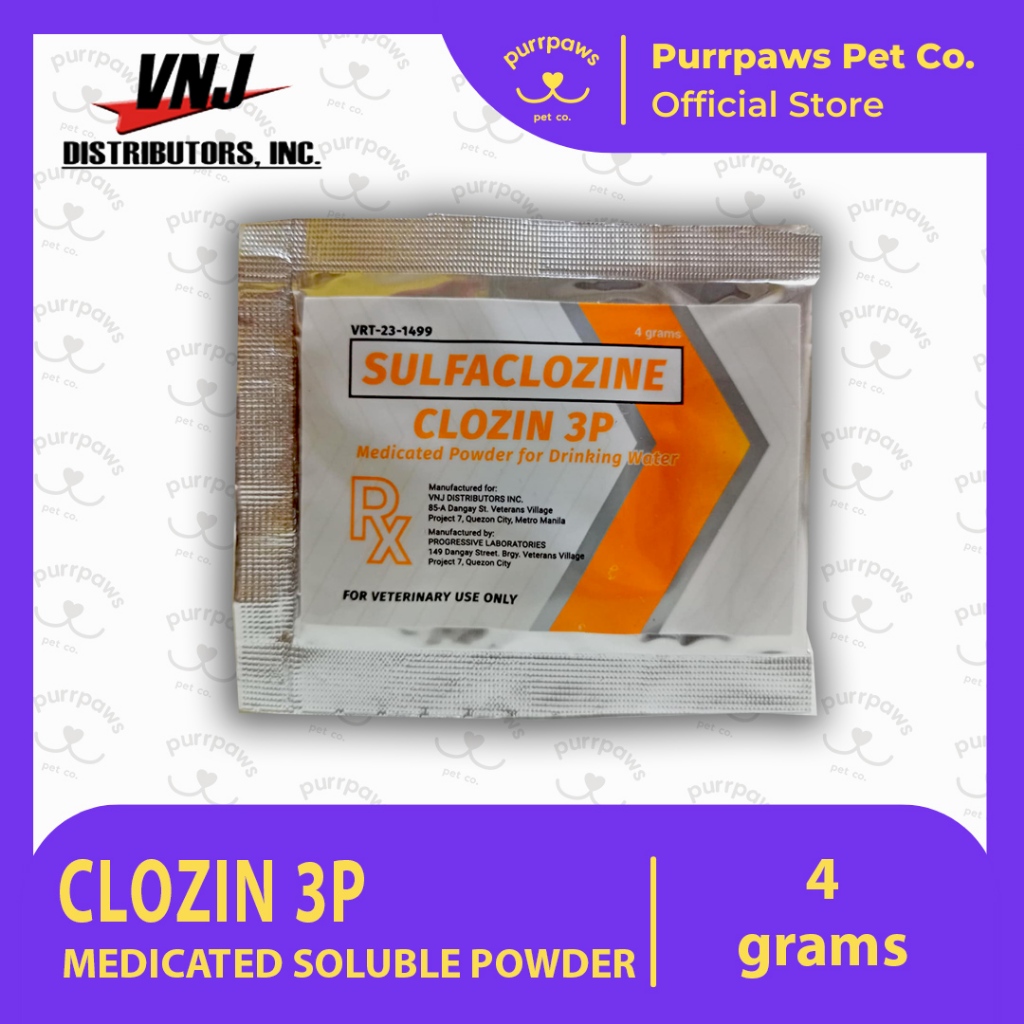 SULFACLOZINE CLOZIN 3P 4 grams per sachet | Shopee Philippines