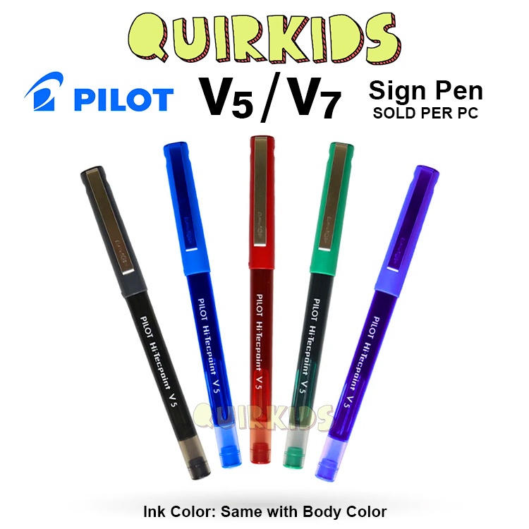 Pilot Capped BX-V5 / BX-V7 Hi-Tecpoint V 0.5 / 0.7 Sign Pen | Shopee ...