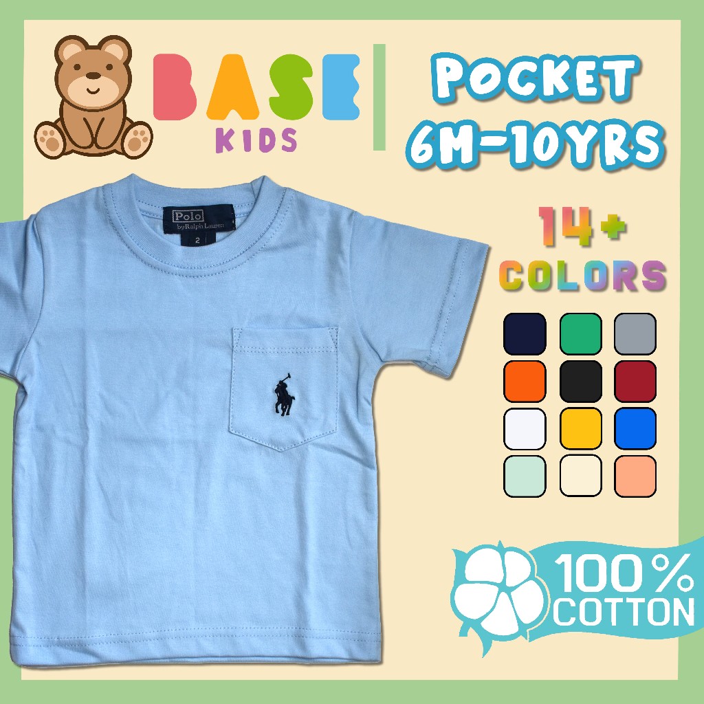 BASE KIDS Pocket Shirt for Kids High Quality Cotton | Shopee Philippines