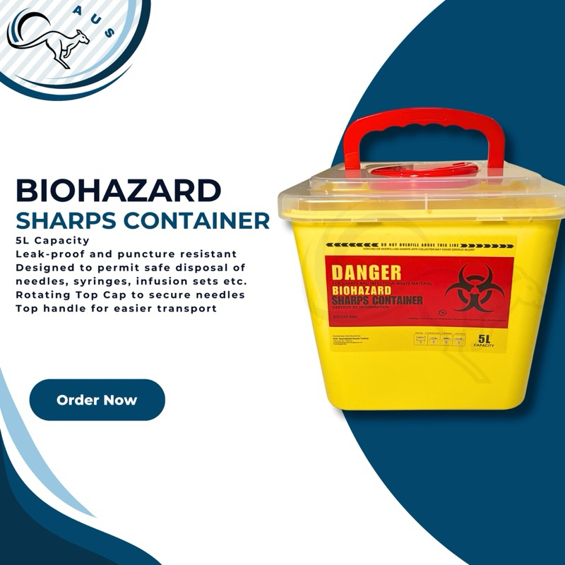 Biohazard Sharps Container/Collector, 5L | Shopee Philippines