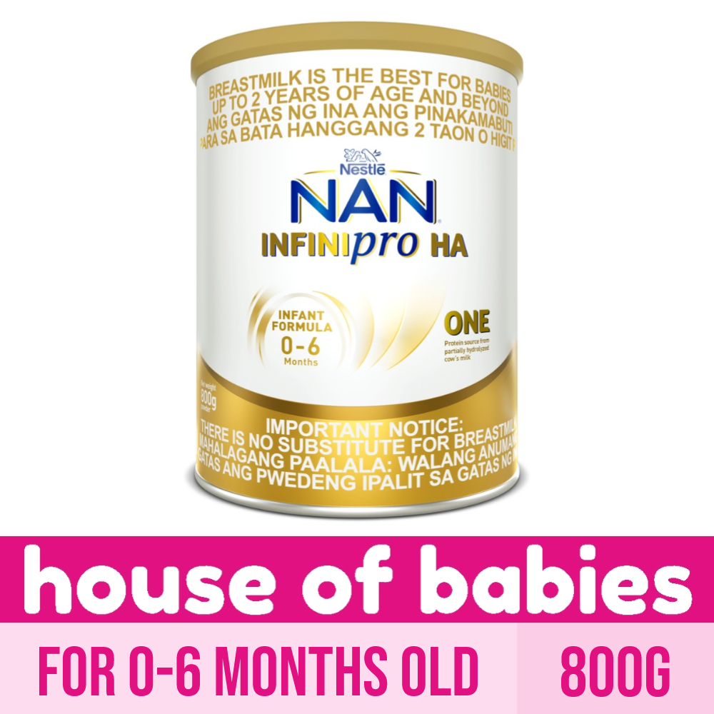 NAN INFINIPRO HA ONE 800g for 0-6 Months Old Infant Formula | Shopee ...