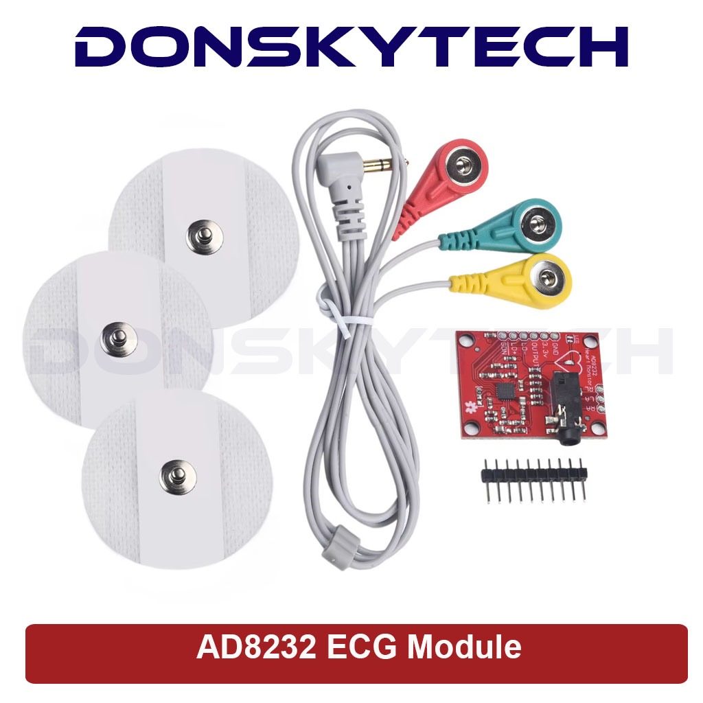 AD8232 ECG module AD8232 ECG Monitoring Pulse Heart Rate DIY Projects ...