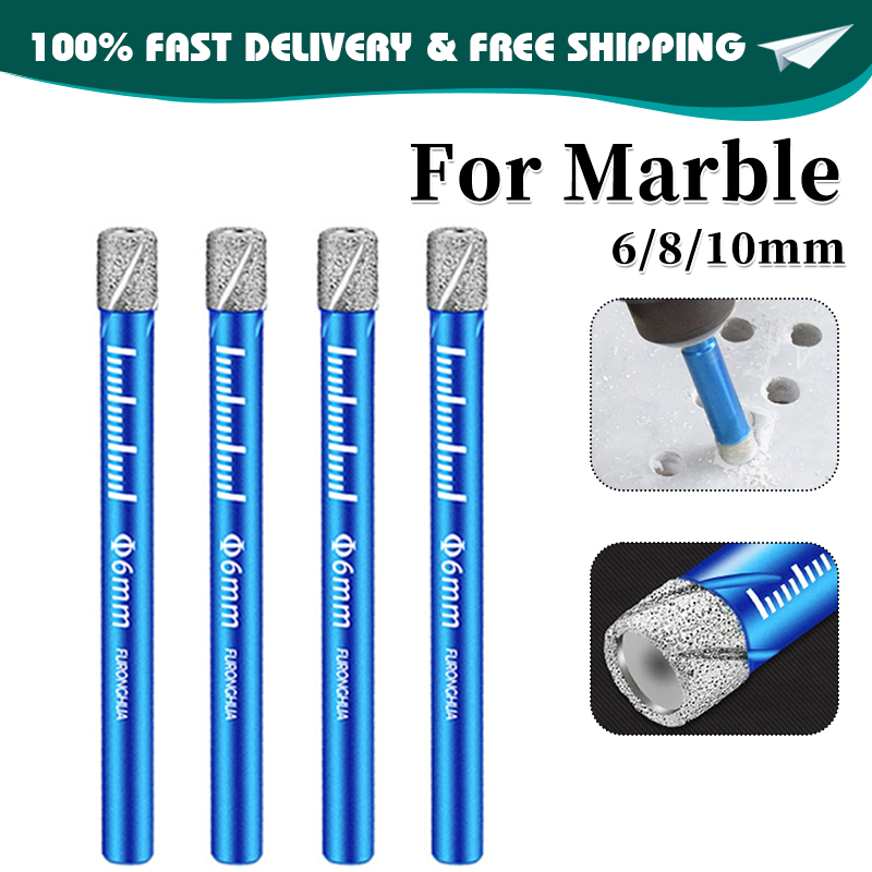 1PCS Dry Diamond Core Drill Bit Vacuum Brazed Round Shank for Ceramic ...