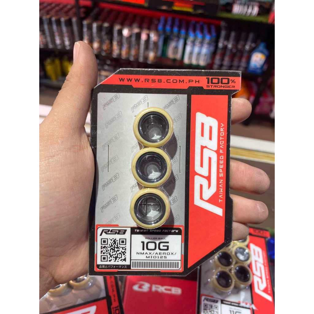 RS8 FLYBALL ROLLERS AEROX/NMAX/M3 10/11/12 GRAMS AVAILABLE!! 3PCS PER ...
