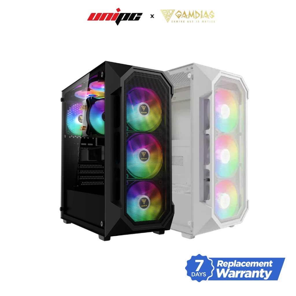 GAMDIAS GC1 ELITE Mesh RGB Mid-Tower Case | Shopee Philippines