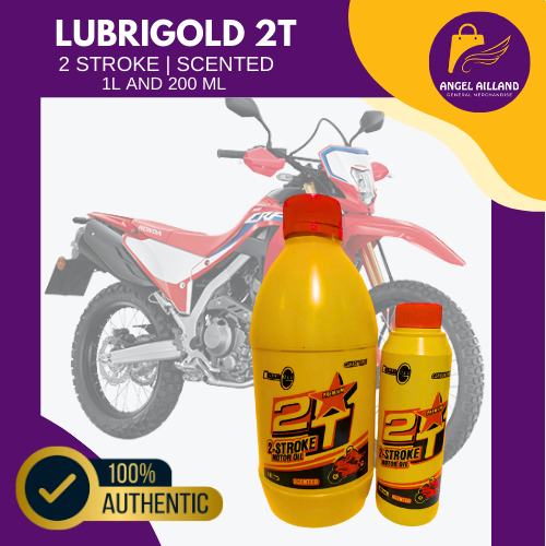 LUBRIGOLD 2T Scented 2-Stroke Motor Oil Carbon Free - 1Liter & 200ml ...