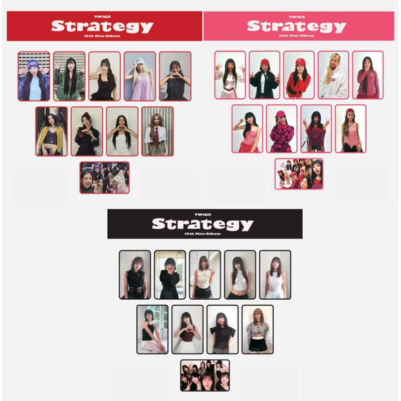 ONHAND | twice strategy album photocard pob pre order pc set | Shopee ...