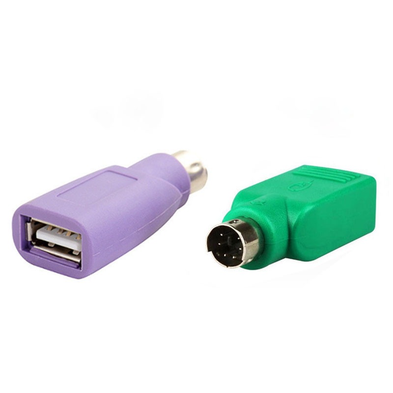 PS2 male to USB female adapter PS2 round head mouse and keyboard ...