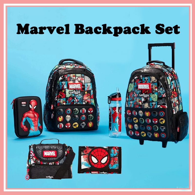 【Fast Shipping】New Trendy Smiggle MARVEL Boys backpack for primary ...
