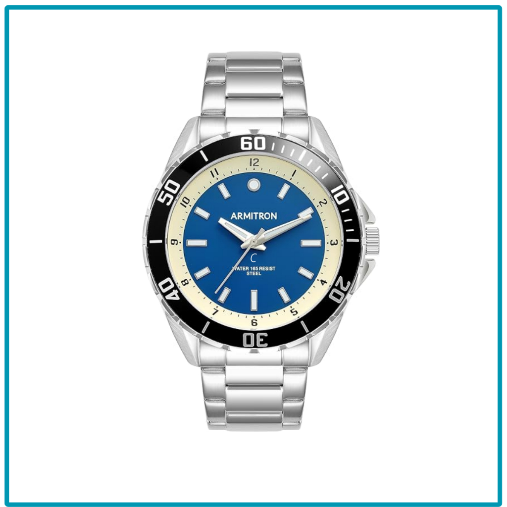 Armitron Men's Stainless Steel Bracelet Watch, 20/5572 | Shopee Philippines