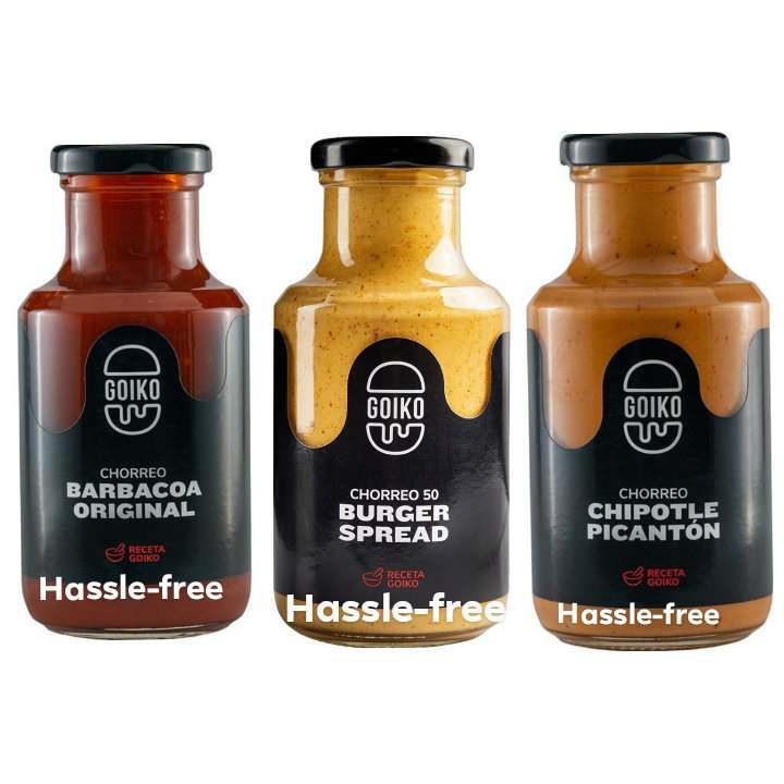 GOIKO CHIPOTLE PICANTON/PACK BURGER SAUCE/BARBACOA ORIGINAL ( 250g-310g ...