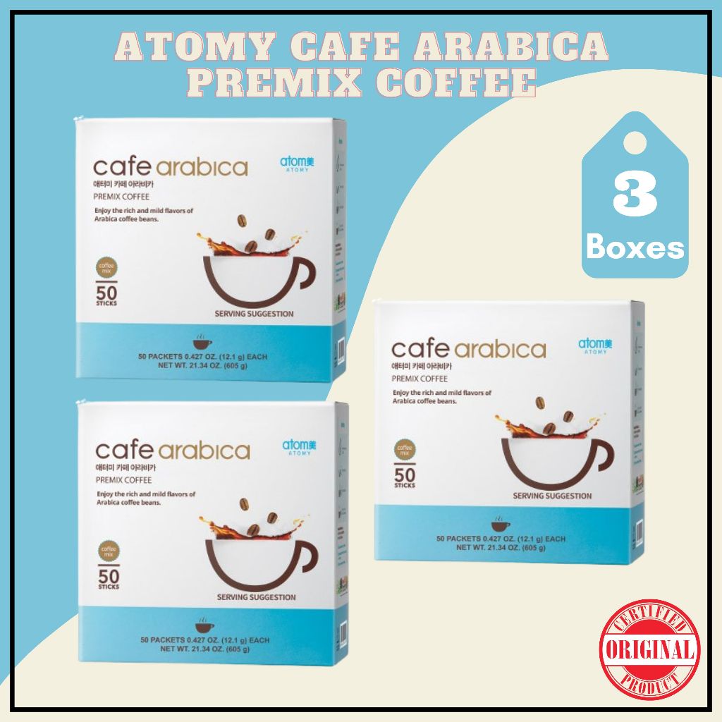 Original Atomy Cafe Arabica Premix Coffee (3 boxes) | Shopee Philippines