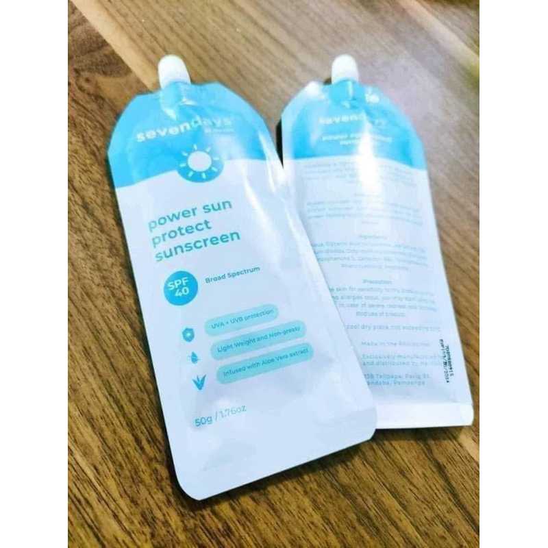 Seven Days Power Sunscreen 50g | Shopee Philippines