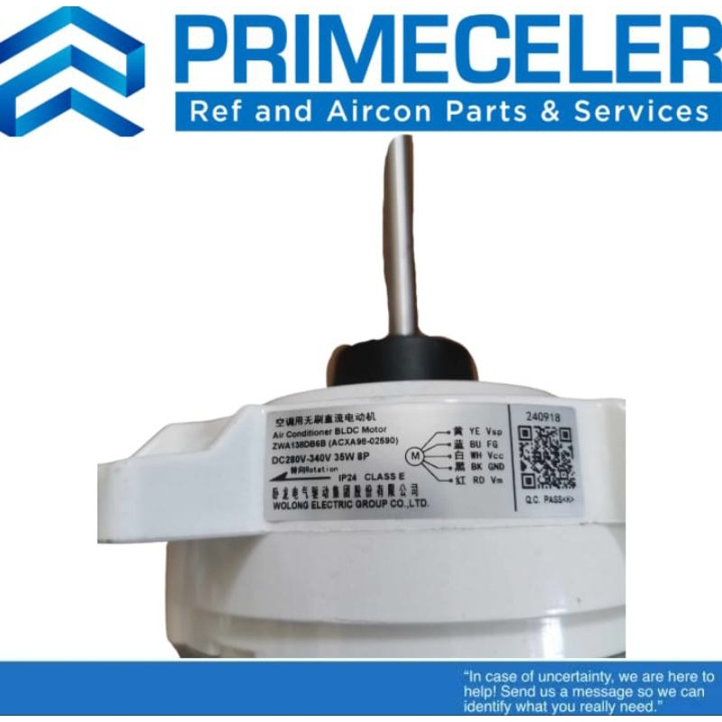 Fan Motor for Panasonic Aircon Unit Model: CW-U921JPH (Indoor) | Shopee ...