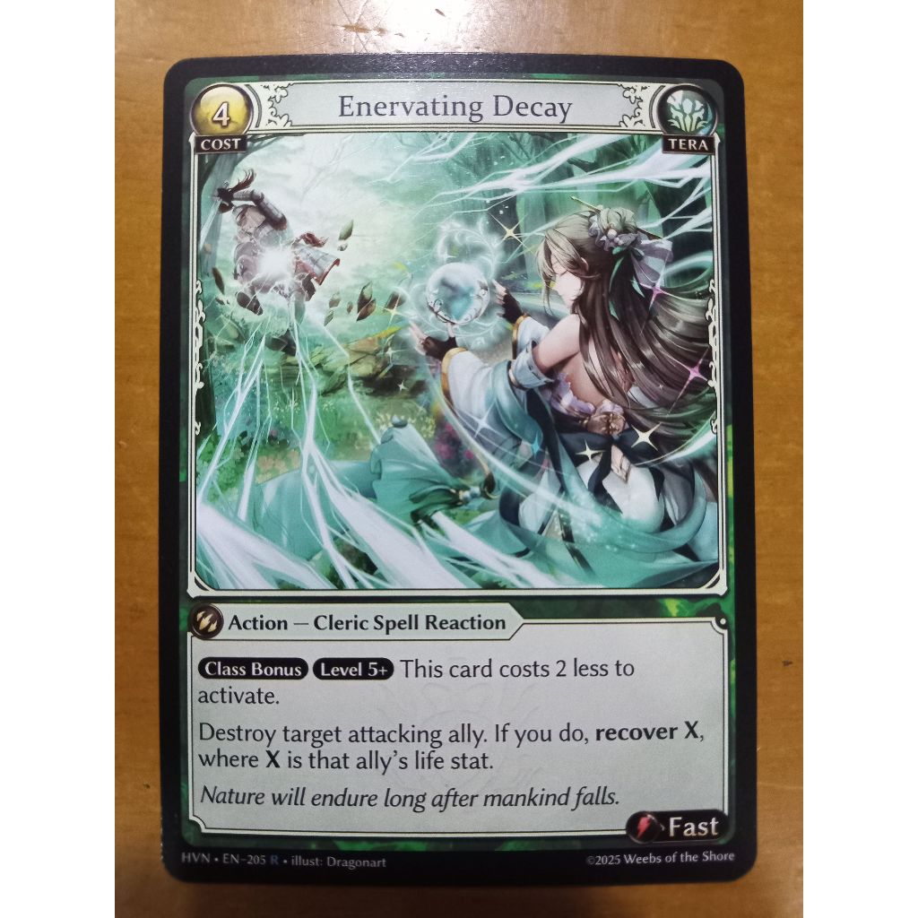 GA Enervating Decay R Abyssal Heaven HVN Grand Archive GATCG | Shopee ...
