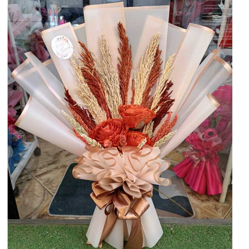 DRIED FOSSILIZED ROSE BOUQUET 3 FOSSILIZED ROSE BIRTHDAY GRADUATION ...