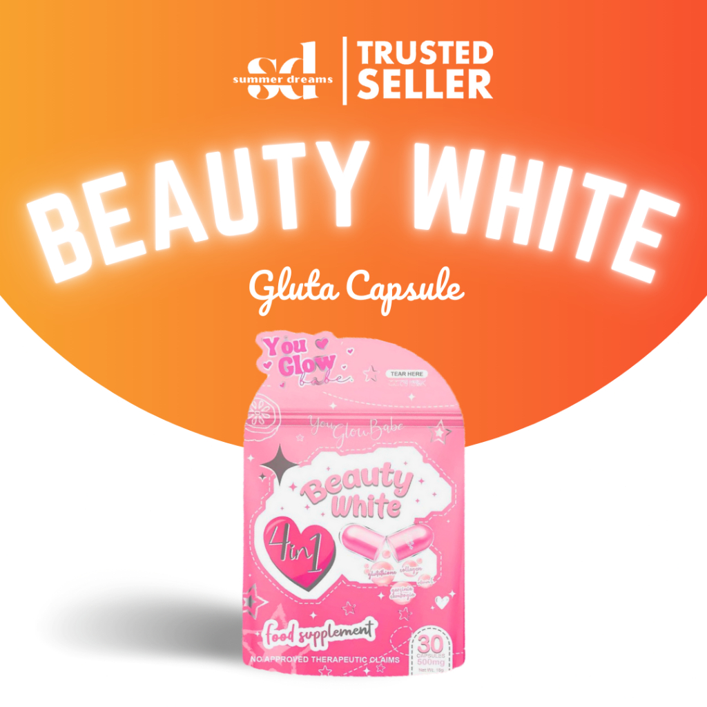 YOU GLOW BABE Beauty White 4 in 1 (30 Capsules) | Glutathione, Collagen, Vitamin C & Slimming ...