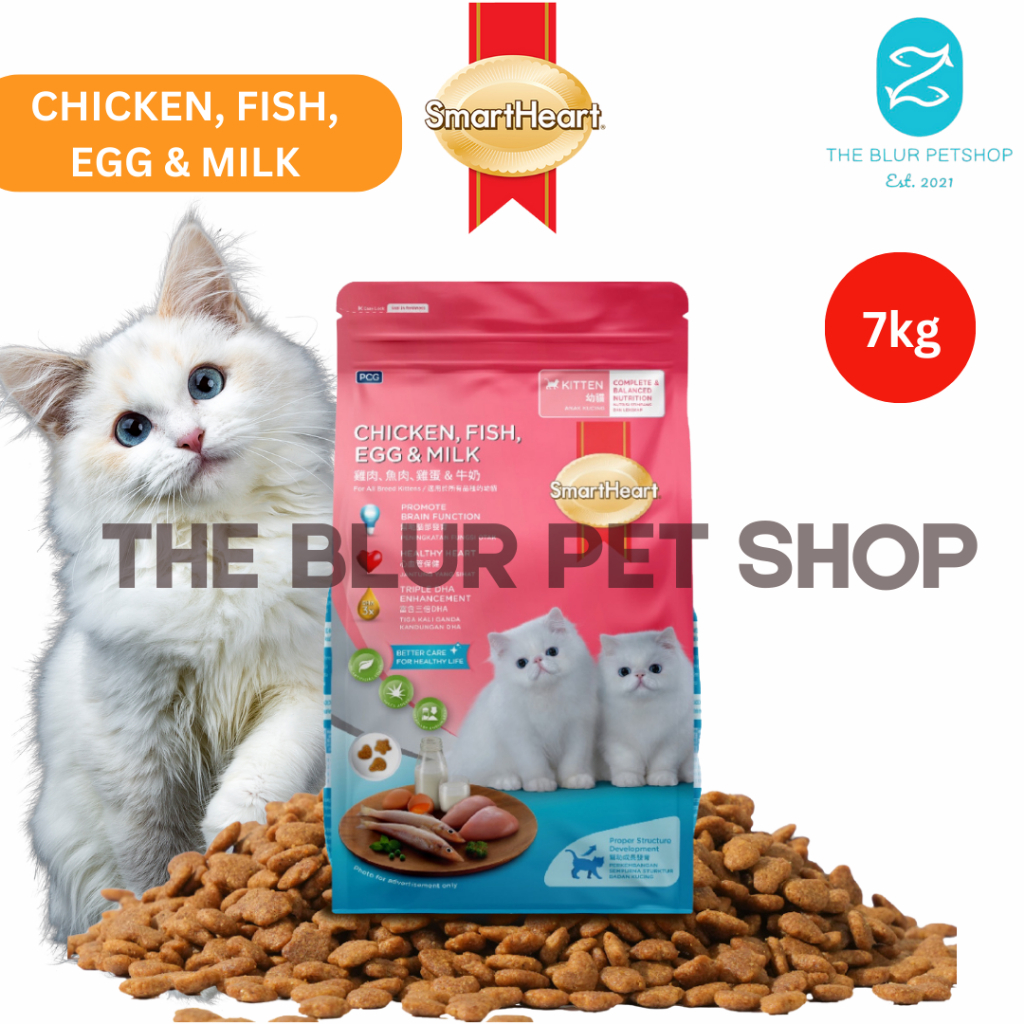 7kg Smartheart Kitten Chicken Fish Egg and Milk Cat Dry Food Pet ...