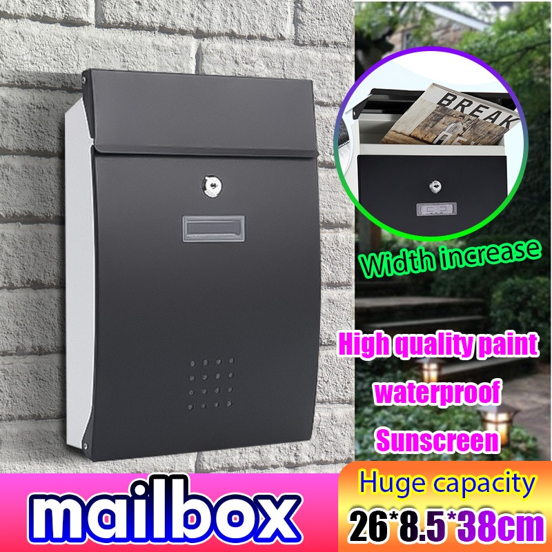 High quality stainless steel mailbox, waterproof and lockable, European ...