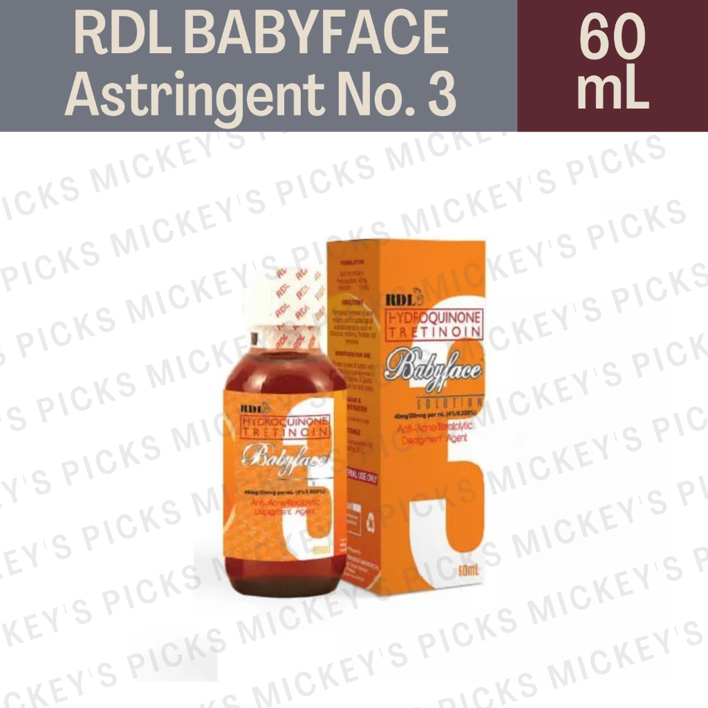 RDL Babyface No. 3 Astringent 60mL | Anti-Acne & Skin Lightening ...