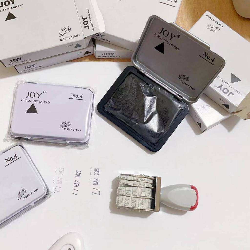 JOY Stamp Pad Red Black Violet Blue ink No.2 No.3 No.4 | Shopee Philippines