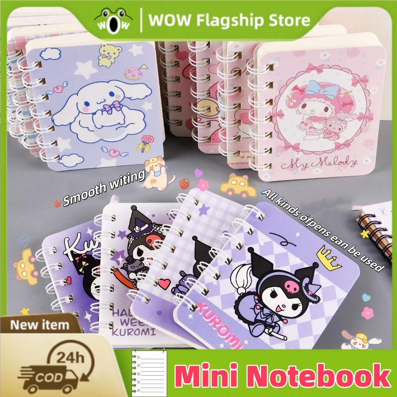 4PCS A7 Notebook Small coil book cartoon notebook cute mini portable ...