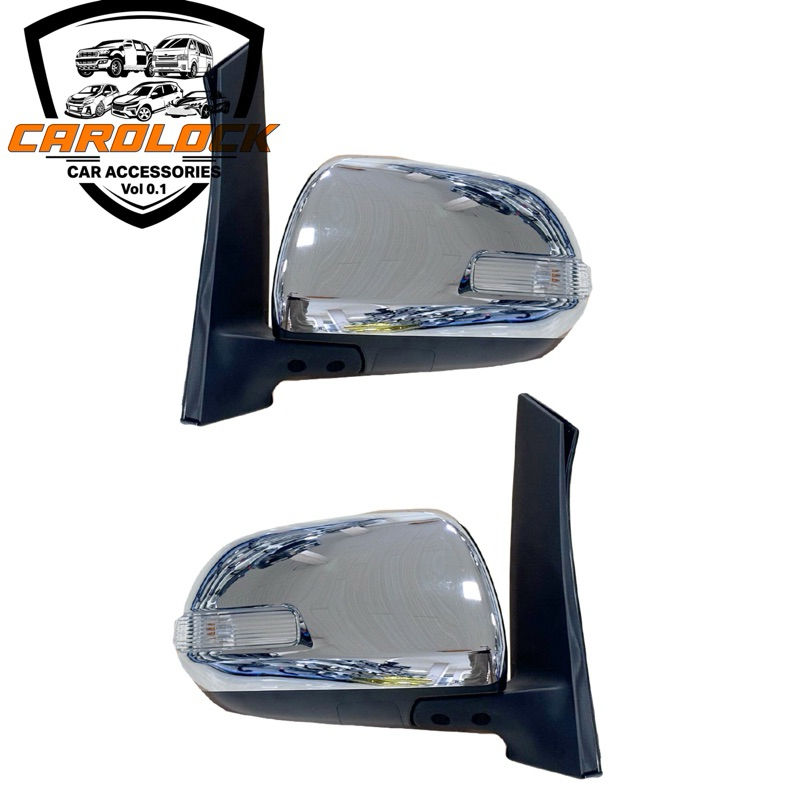 Toyota Innova 2012 - 2015 Chrome Side Mirror Electric Autofold Signal ...