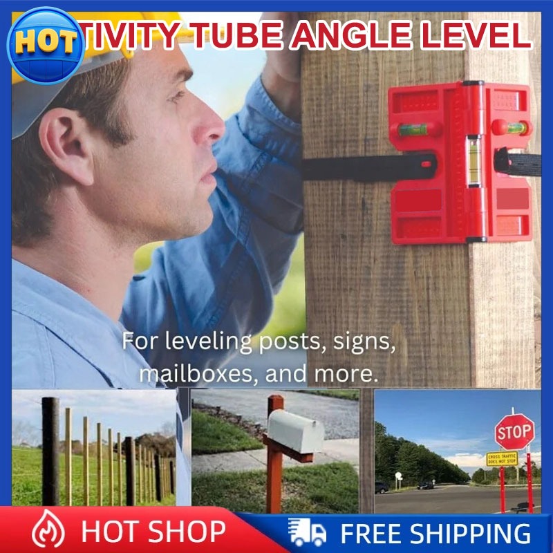 Angle Gauge Spirit Level Meter Magnetic Inclinometer 270 Degree ...