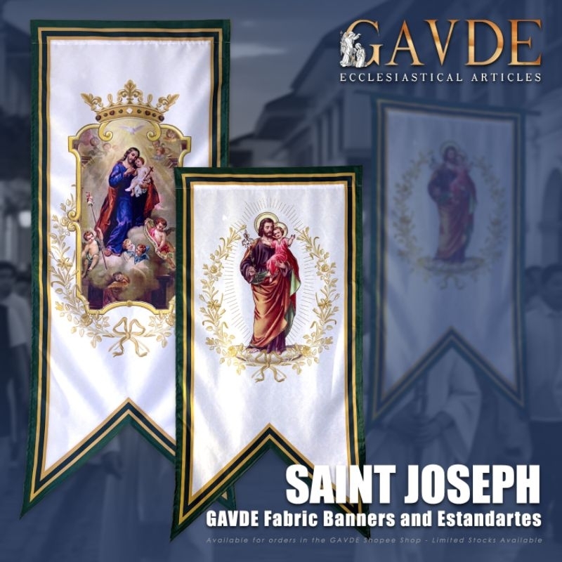 GAVDE Sain Joseph Fabric Estandarte — San Jose Banner | Shopee Philippines